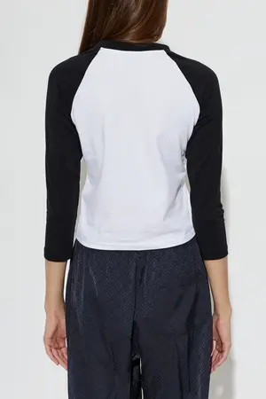Casablanca Top With A Colorful Printed Logo