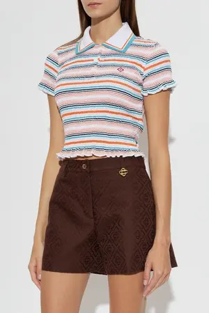 Casablanca Polo Shirt With Striped Pattern