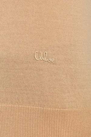 Chloé Wool Sweater With Short Sleeves