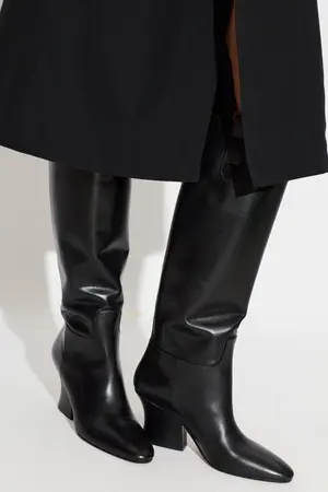 JIL SANDER Leather Heeled Boots 'lune