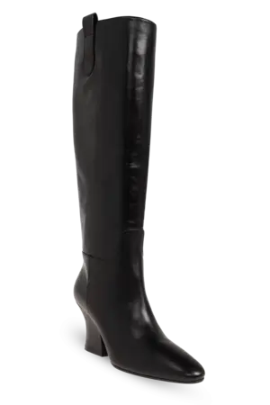 JIL SANDER Leather Heeled Boots 'lune