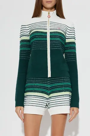 Casablanca Cardigan With Logo Patch