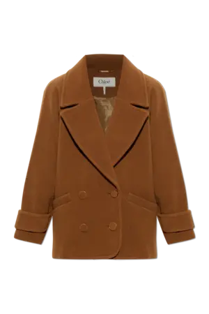 Chloé Wool Coat - Brown