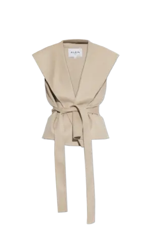Alaïa Wool Vest - Beige
