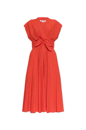 Alaïa Dress With A V-neckline - Red