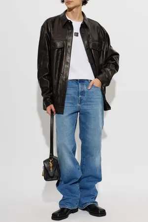 Balmain Leather Ankle Boots