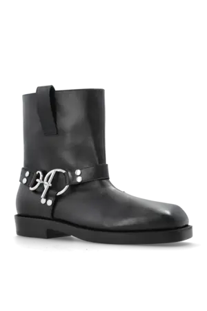 Balmain Leather Ankle Boots