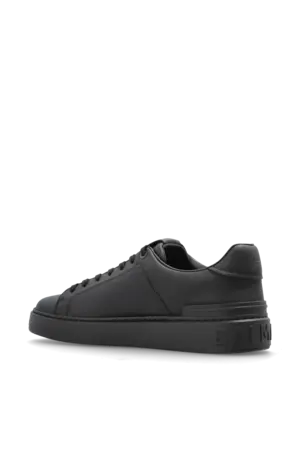 Balmain B-court Leather Sneakers - Black