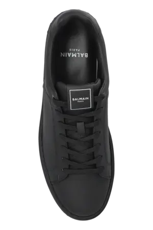 Balmain B-court Leather Sneakers - Black