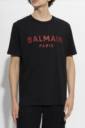 Balmain T-shirt With Printed Logo