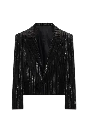 Balmain Sequin Blazer - Black