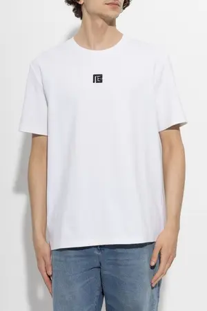 Balmain T-shirt With Embroidered Logo