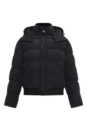 Balmain Insulated Jacket With A Detachable Hood - Black