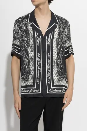 Balmain Silk Short-sleeve Shirt