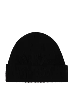 Kiton Cashmere Beanie With Logo Patch
