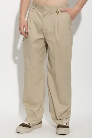Casablanca Cotton Crease-front Pants