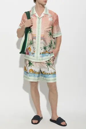 Casablanca Silk Shorts With Print