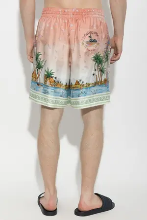 Casablanca Silk Shorts With Print