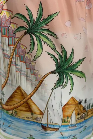 Casablanca Silk Shorts With Print