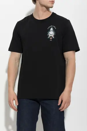 Casablanca T-shirt With Colourful Print - Black