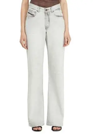 DIESEL® 1971 D-sent High Waist Regular Fit Jeans - Grey