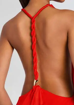 Retrofete Blodwen Maxi Dress With Rope Detail