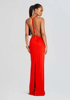 Retrofete Blodwen Maxi Dress With Rope Detail
