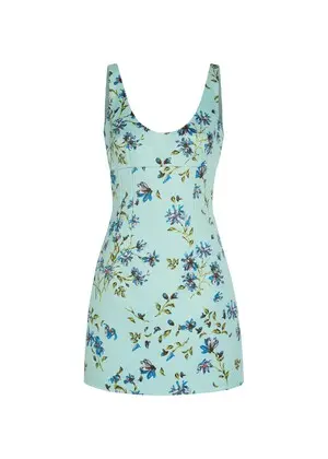 EMILIA WICKSTEAD Floral-print Faille Mini Dress