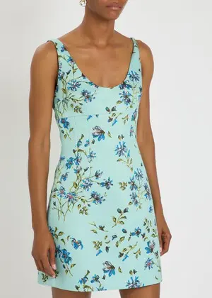 EMILIA WICKSTEAD Floral-print Faille Mini Dress