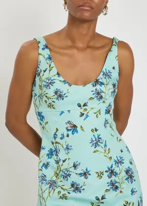 EMILIA WICKSTEAD Floral-print Faille Mini Dress