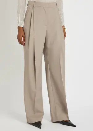 Stella McCartney Pleated Wool Trousers