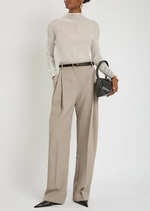 Stella McCartney Pleated Wool Trousers
