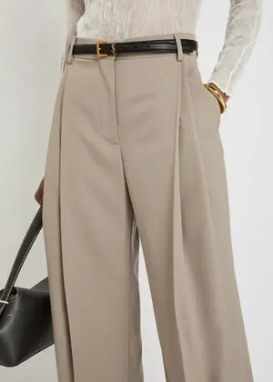 Stella McCartney Pleated Wool Trousers