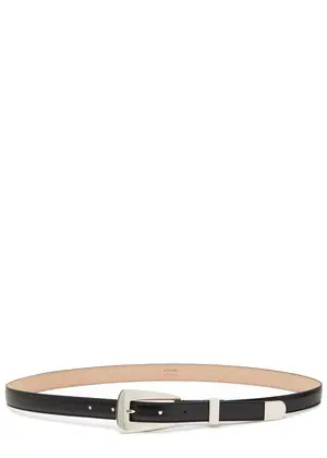 Khaite Lucca Leather Belt - Black