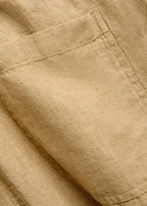 Polo Ralph Lauren Wide-leg Linen Trousers - Brown