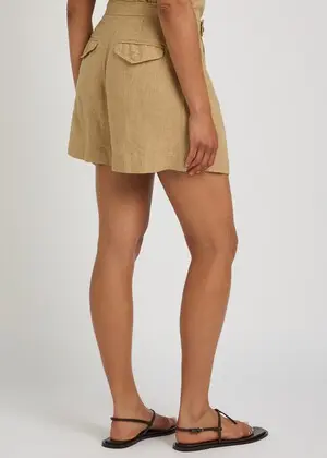 Polo Ralph Lauren Pleated Linen Shorts