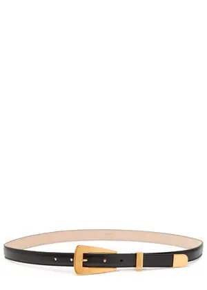 Khaite Lucca Leather Belt - Black