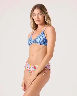 Roxy Ripple Effect Reversible Athletic Triangle Bikini Top