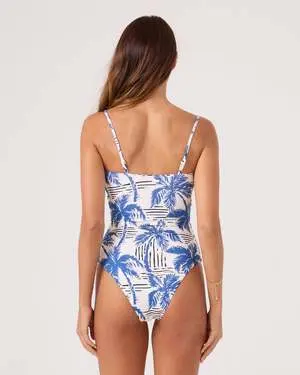 Roxy Breezy Does It Bandeau One Piece Moderate Swimsuit