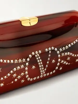 Valentino Garavani Pince Vlogo Clutch