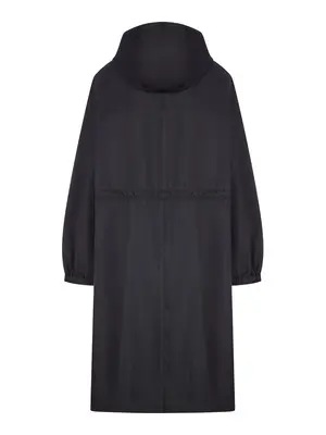 Prada Re-nylon Zip-up Hooded Raincoat