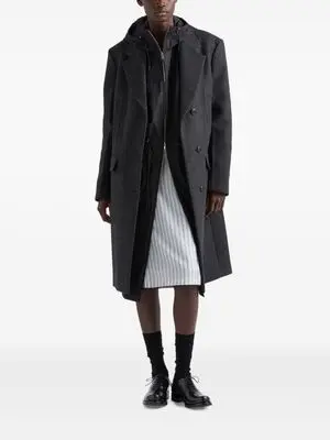 Prada Re-nylon Zip-up Hooded Raincoat
