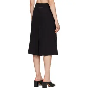MAISON MARGIELA Wrap Design Buttoned Midi Skirt