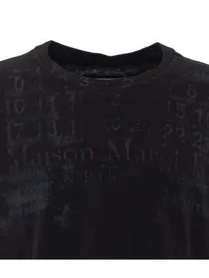MAISON MARGIELA Oversized Numeric Logo T-shirt - Black