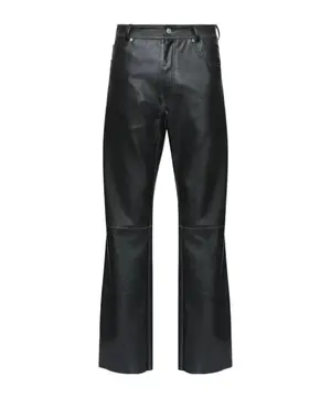 MAISON MARGIELA Leather-effect Trousers - Black