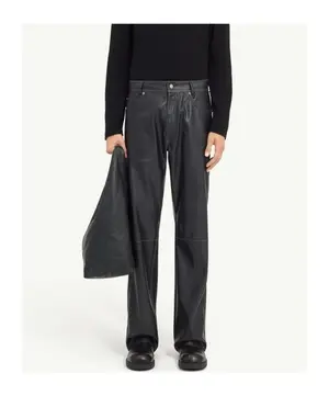 MAISON MARGIELA Leather-effect Trousers