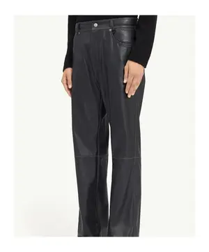 MAISON MARGIELA Leather-effect Trousers