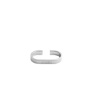 MAISON MARGIELA Palladium Double Numeric Ring - Silver