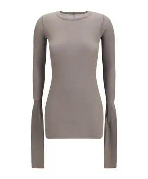 Rick Owens Crew Neck Long-sleeved T-shirt - Gray