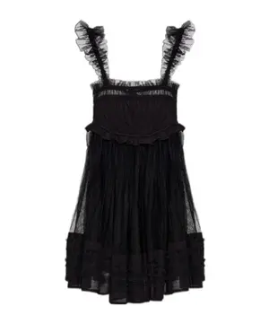 ALLSAINTS Angela Ruffled Mini Dress